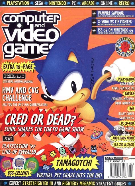 Computer And Video Games 187 June ‘97 Sonic Sonic The Hedgeblog