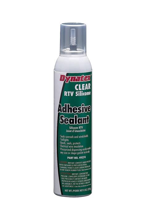 Dynatex 49274 Clear Rtv Silicone Adhesivesealant 8 Oz