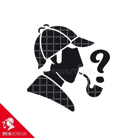 Sherlock Holmes Vector Icon Stock Vector Illustration Of Investigation Head 266013803