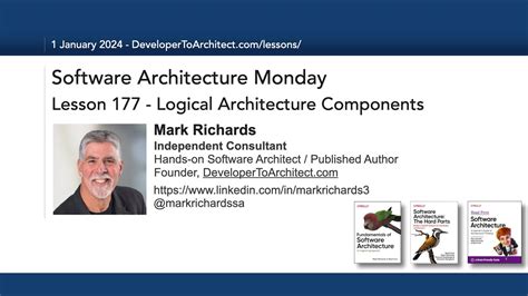 Lesson 177 Logical Architecture Components Youtube