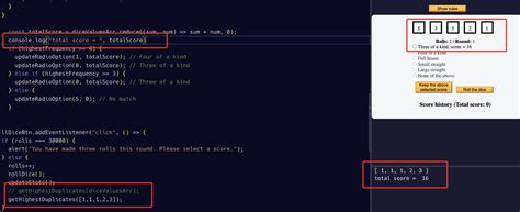 Review Algorithmic Thinking By Building A Dice Game Step 7 Javascript The Freecodecamp Forum