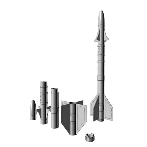 Sidewinder Model Rocket By Tperronedesign Printables Store