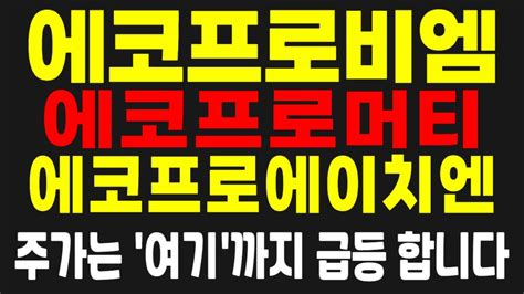 에코프로비엠 에코프로머티 에코프로에이치엔 주가전망 좋은 상승입니다 앞으로 주가는 이렇게 됩니다 보유자분들 대응전략공개 에코프로비엠 에코프로머티 에코프로에이치엔