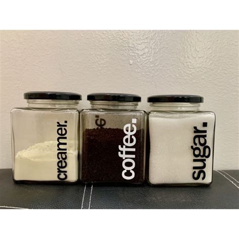 3pcs 400ml Jar Coffee Sugar Cream Condiments Container With Black Label Lazada Ph 3pcs 400ml Jar Coffee Sugar Cream Condiments Container With Black Label Lazada Ph