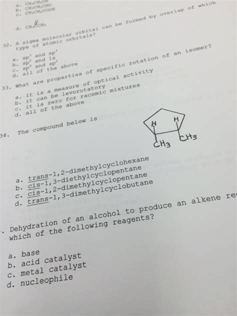 Solved A Sigma Molecular Orbital Can Be Formed By Overlap Of