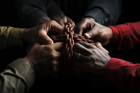 Premium Ai Image Handsinterlockingtoformachainofunitysymboliz Premium Ai Image Handsinterlockingtoformachainofunitysymboliz