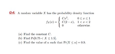 Solved 3 For Each Of The Following Random Variables I