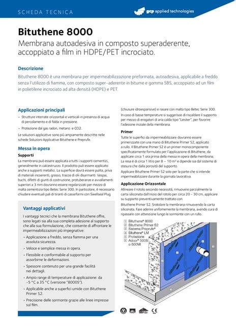 Bituthene® 8000 Self Adhesive Membrane By Gcp Applied Technologies
