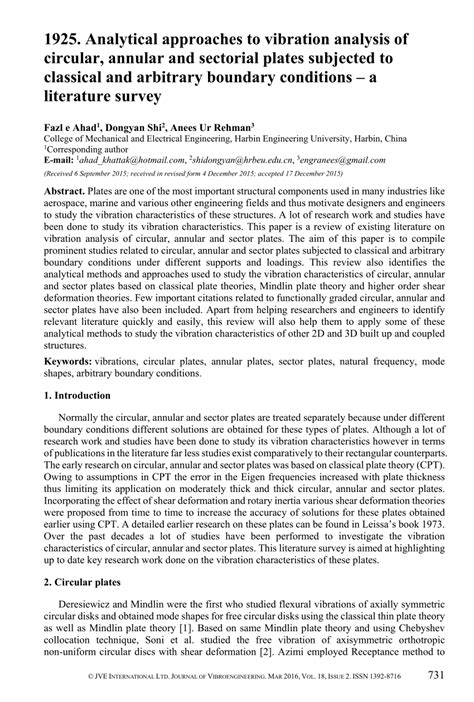 Pdf Analytical Approaches To Vibration Analysis Of Circular Annular And Sectorial Plates