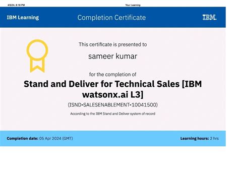 Sameer Kumar On Linkedin Certified Watsonxai😊