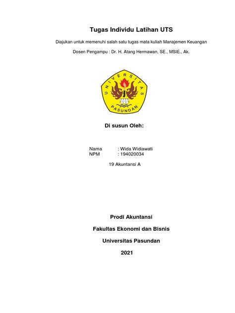 Tugas Latihan Soal Wida Widiawati 19aka 194020034 Pdf