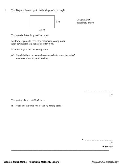 Functional Maths Questions Qp Pdf