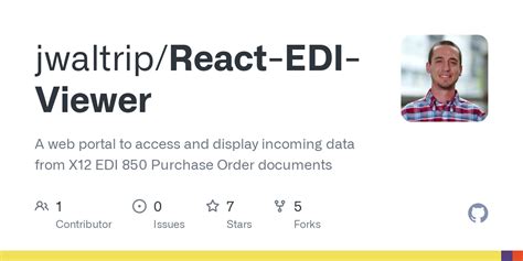 Github Jwaltripreact Edi Viewer A Web Portal To Access And Display Incoming Data From X12