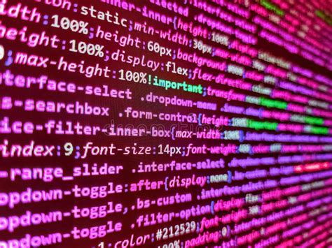 Programming Source Code Abstract Screen Of Software Developer Software Source Code Software
