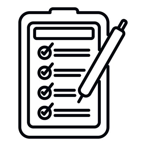 Board Task Schedule Icon Outline Vector Person Event Vector Art At Vecteezy