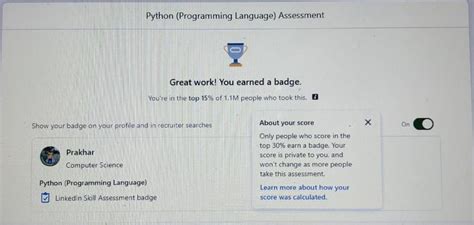 prakhar jain on linkedin linkedinskillassessment python