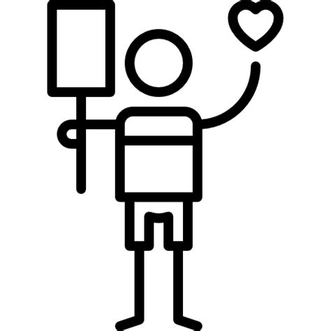 Rights Puppet Characters Lineal Icon
