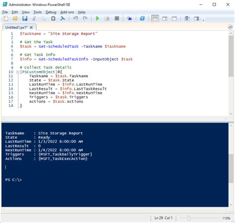 how to get scheduled tasks in powershell sharepoint diary