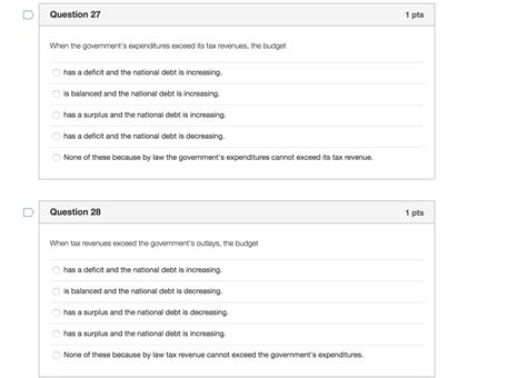 Solved When The Governments Expenditures Exceed Its Tax