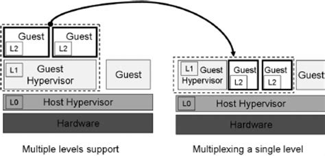 Multiplexing Multiple Levels Of Virtualization On A Single