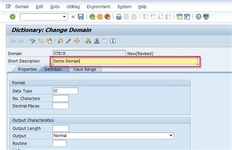How To Create A Domain In Sap