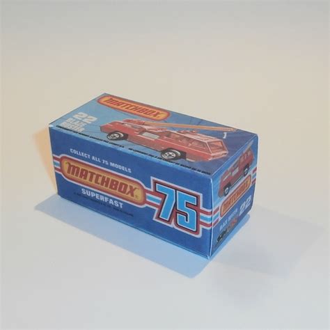 Matchbox Lesney Superfast F Blaze Buster Fire Truck J Style Repro Box