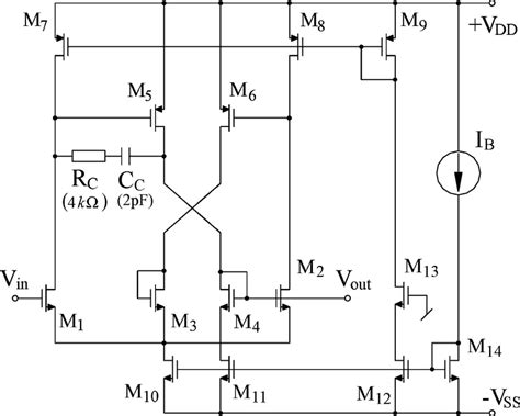 An Exemplary Cmos Implementation Of Vf Download Scientific Diagram