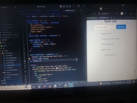 Ameer Hamza On Linkedin Task Add By Using Hooks Usememo Tailwindcss