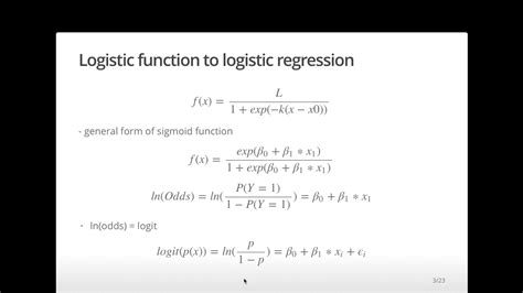 [의학연구자를위한프로그래밍] 11 1 logistic regression 1 youtube
