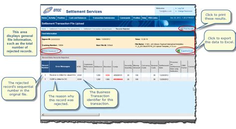 Inquiring About Settlement Transaction Uploads