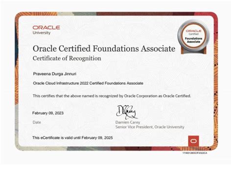 Praveena Jinnuri On Linkedin Oraclecertificate Softwaredevelopment