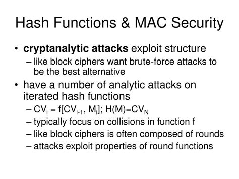 Ppt Chapter 11 Message Authentication And Hash Functions Powerpoint