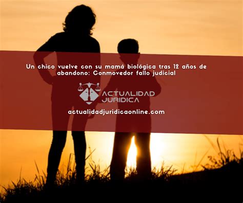 Un chico vuelve con su mamá biológica tras 12 años de abandono Conmovedor fallo judicial
