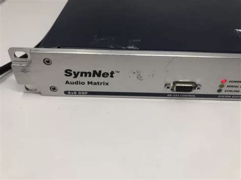 Symetrix Symnet 8x8 Dsp High Performance Audio Matrix 525 00 Picclick Ca