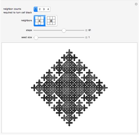 2d Cellular Automaton Growth Models Wolfram Demonstrations Project