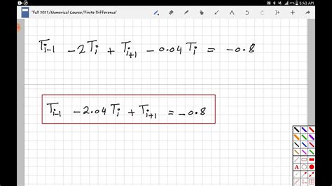 Ii Finite Difference Example Youtube