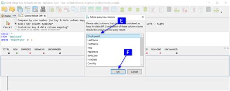Compare Custom Query Results Ks Db Merge Tools For Sqlite
