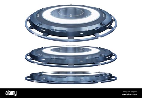 Futuristic Product Stage With Different Angles Of View 3d Rendering Digital Drawing Stock