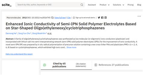 Enhanced Ionic Conductivity Of Semi Ipn Solid Polymer Electrolytes Based On Star Shaped Oligo