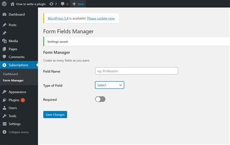 php ajaxを使用してWordPressプラグインページにカスタムフィールドを追加する方法 yaoply