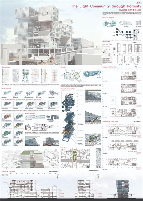 Digital Presentation Boards에 있는 Nurul Fatehah님의 핀 건축 드로잉 프레젠테이션 보드 디자인 건축 포스터