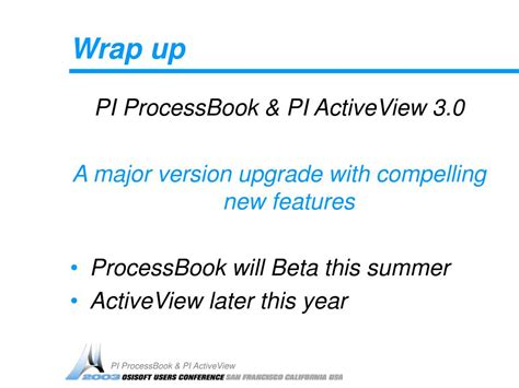 Ppt Pi Processbook And Pi Activeview Powerpoint Presentation Free