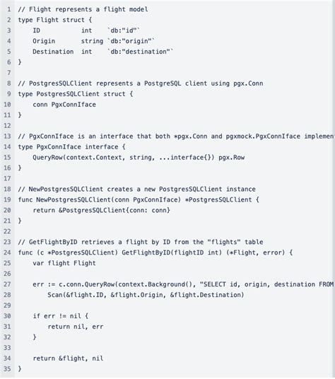 Mocking Database Logic For Unit Tests In Go At Flightaware