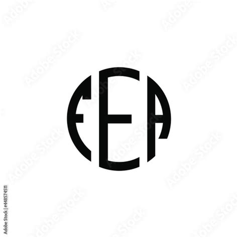 Fea Letter Logo Design Fea Letter In Circle Shape Fea Creative Three