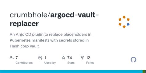 Github Crumbholeargocd Vault Replacer An Argo Cd Plugin To Replace Placeholders In