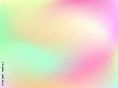 Abstract Horizontal Blur Gradient Background With Trend Pastel Pink Pale Green Yellow Cyan