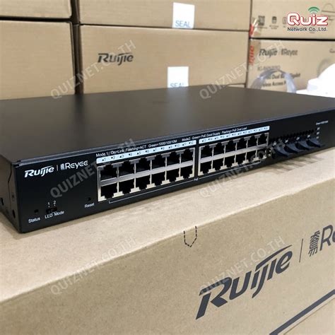 งานติดตั้ง Switch และ Access Point พร้อมเดินสาย Lan วางระบบราง Quiz Network