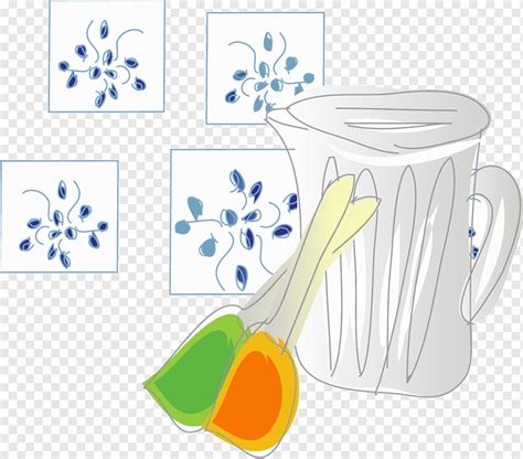만화 숟가락 주전자 수채화 그림 만화 음식 Png Pngwing