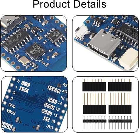 5pcs wemos d1 mini v4 0 0 tipo c usb wifi internet de las cosas basado