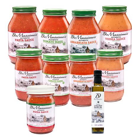 De Massimos The Feast Bundle Pasta Sauces Vodka Sauce Evoo